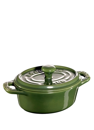 Staub Yeşil Oval Formlu Seramik Ten Rengicere Staub Yeşil Oval Formlu Seramik Ten Rengicere
