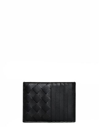 Bottega Veneta Kadın Siyah Örgü Deri Kartlık EU