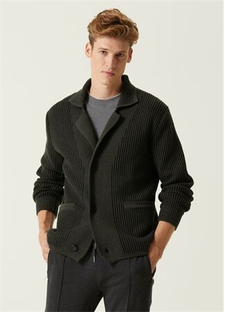 Beymen Collection Erkek Haki Örgü Dokulu Triko Hırka S EU Beymen Collection Erkek Haki Örgü Dokulu Triko Hırka S EU