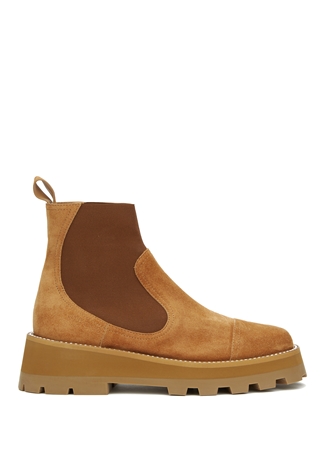 Jimmy Choo Kadın Clayton Karamel Süet Bot Kahverengi 36 EU