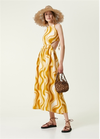 Faithfull The Brand Kadın Sarı Halter Yaka Desenli Maksi Keten Elbise Beyaz S Eu Faithfull The Brand Kadın Sarı Halter Yaka Desenli Maksi Keten Elbise Beyaz S Eu