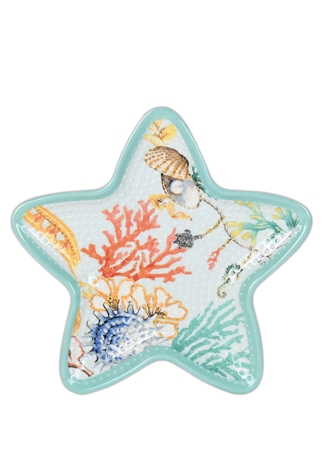 Baci Milano St Tropez Küçük Yıldız Formlu Servis Tabağı Çok Renkli Baci Milano St Tropez Küçük Yıldız Formlu Servis Tabağı Çok Renkli