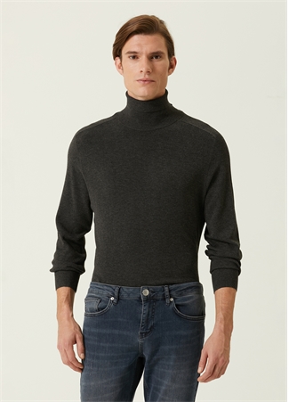 Network Erkek Slim Fit Antrasit Kazak Gri XL EU Network Erkek Slim Fit Antrasit Kazak Gri XL EU