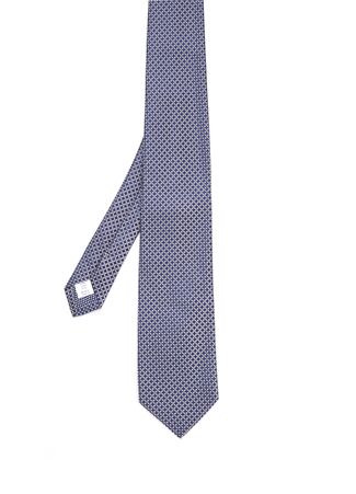 Eton Erkek Mavi Desenli İpek Kravat EU