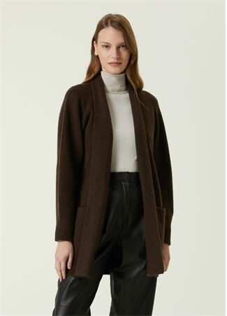 Vince Kadın Kahverengi Kaşmir Hırka S EU