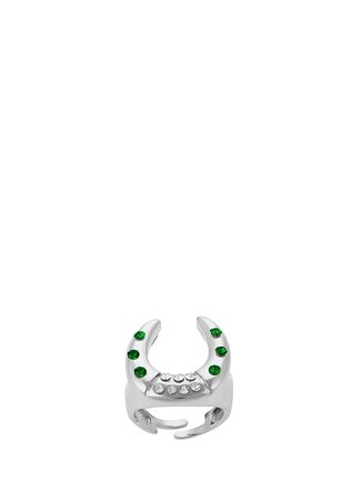 Aden Newyork Kadın The Vandal Yüzük Gri M EU