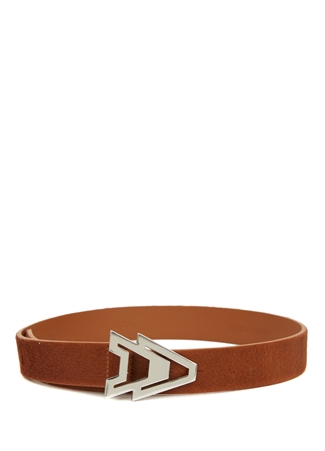 Academia Kadın Taba A Formlu Tokalı Süet Kemer Kahverengi 70