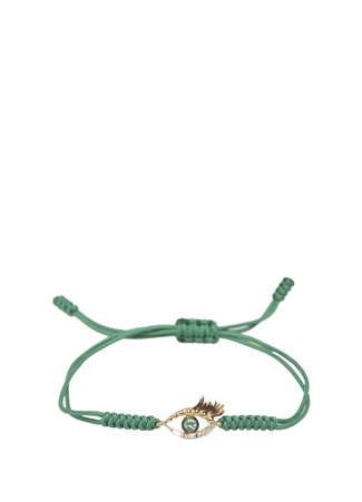 Collection-Jewelry By Banu Kadın Yeşil Zümrüt Taşlı Altın Rengi Bileklik EU Collection-Jewelry By Banu Kadın Yeşil Zümrüt Taşlı Altın Rengi Bileklik EU