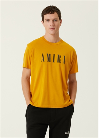 Amiri Erkek Sarı Logo Detaylı T-shirt M EU Amiri Erkek Sarı Logo Detaylı T-shirt M EU