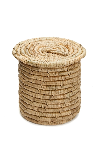 Bloomingville Lin S Kapaklı Sepet Bej Bloomingville Lin S Kapaklı Sepet Bej