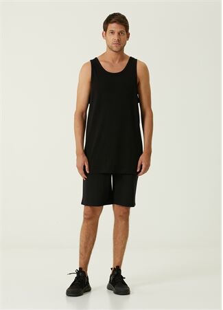 Tru Erkek Brushed Interlock Siyah Şort L EU