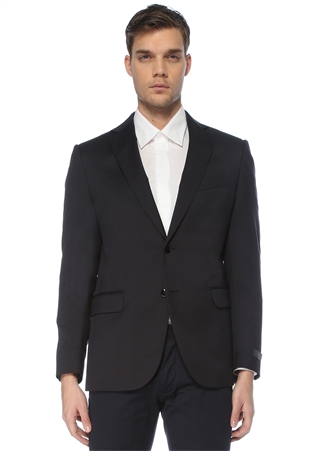 Cerimonia Erkek Lacivert Kelebek Yaka Yün Ceket 50 IT