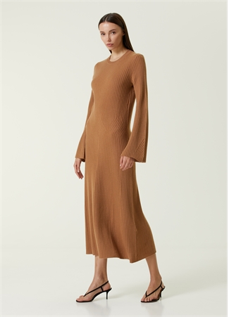 Loulou Studio Kadın Larga Camel Midi Yün Triko Elbise Kahverengi S EU Loulou Studio Kadın Larga Camel Midi Yün Triko Elbise Kahverengi S EU