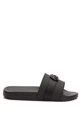 Salvatore Ferragamo Erkek Siyah Logo Detaylı Terlik 5 Uk Salvatore Ferragamo Erkek Siyah Logo Detaylı Terlik 5 Uk