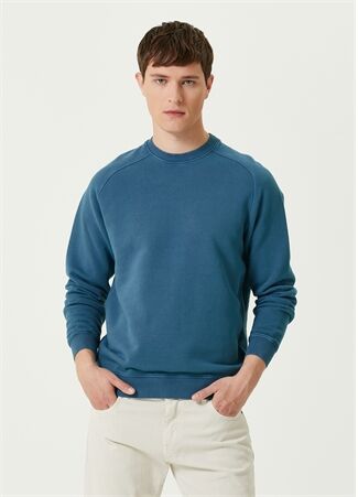 Boglioli Erkek Sweatshirt Mavi M Eu