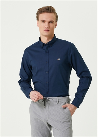 Beymen Club Erkek Comfort Fit Lacivert Oxford Gömlek S Beymen Club Erkek Comfort Fit Lacivert Oxford Gömlek S