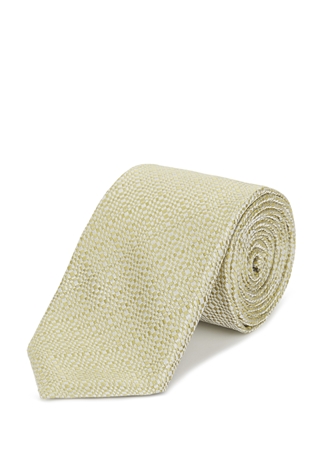 Pal Zileri Erkek Krem Mikro Desenli İpek Kravat Yeşil EU Pal Zileri Erkek Krem Mikro Desenli İpek Kravat Yeşil EU