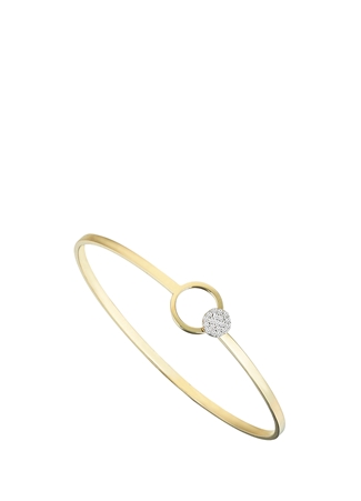 Her Story Kadın Taş Detaylı Altın Rengi Bilezik EU