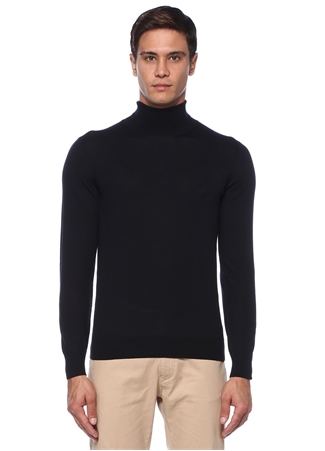 Beymen Collection Erkek Lacivert Balıkçı Yaka Yün Kazak XL EU