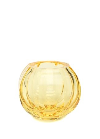 Moser Sarı Cam Vazo