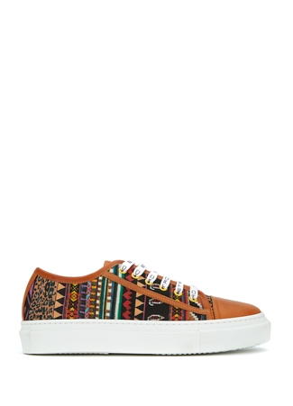 Etro Kadın Taba Etnik Desenli Sneaker Bej 37 EU
