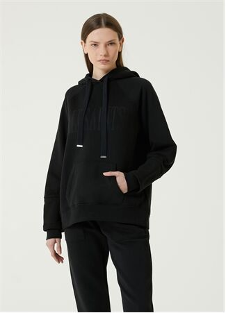 Allsaints Kadın Lucia Siyah Kapüşonlu Sweatshirt XS EU Allsaints Kadın Lucia Siyah Kapüşonlu Sweatshirt XS EU