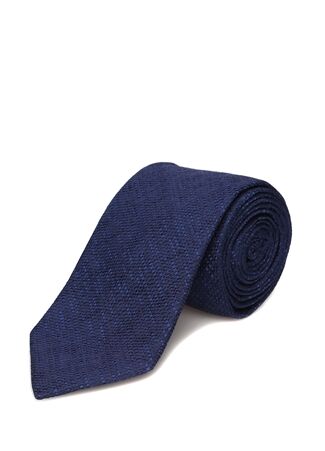 Pal Zileri Erkek Lacivert Dokulu İpek Kravat EU