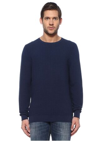 Pal Zileri Erkek Lacivert Dokulu Kazak 50 IT