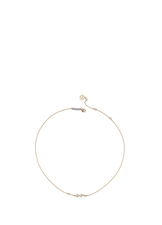 Bee Goddess Kadın Lightining Pırlantalı Altın Rengi Kolye Pembe EU