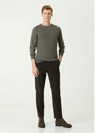 Beymen Collection Erkek Kahverengi Chino Pantolon 48 IT