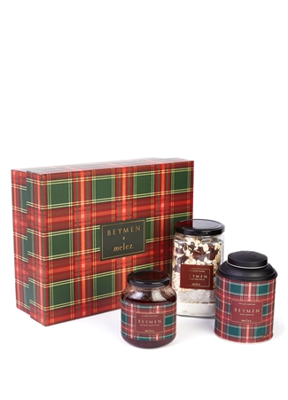 Beymen x Melez Ekose Desenli 3lü Hediye Seti EU Beymen x Melez Ekose Desenli 3lü Hediye Seti EU