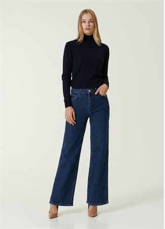 Beymen Collection Kadın Normal Bel Bol Paça Jean Pantolon Mavi 42 Beymen Collection Kadın Normal Bel Bol Paça Jean Pantolon Mavi 42