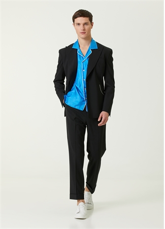 Canali X 8on8 Erkek Contemporary Fit Siyah Yün Pantolon 46 IT Canali X 8on8 Erkek Contemporary Fit Siyah Yün Pantolon 46 IT