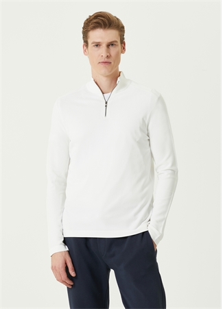 Beymen Collection Erkek Ekru Dik Yaka Fermuarlı Kazak Bej S Eu Beymen Collection Erkek Ekru Dik Yaka Fermuarlı Kazak Bej S Eu