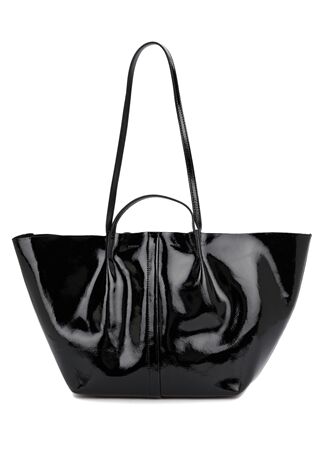 Allsaints Kadın Siyah Deri Alışveriş Çantası EU