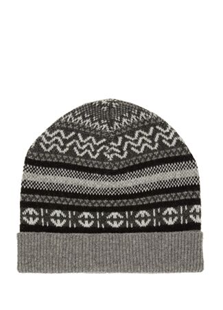 Beymen Club Erkek Gri Karışık Jakarlı Yün Bere EU