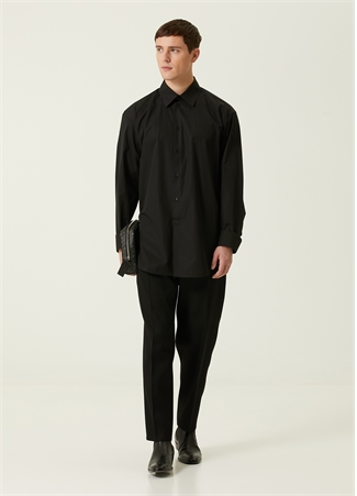 Jil Sander Erkek Siyah Yün Pantolon 54 IT Jil Sander Erkek Siyah Yün Pantolon 54 IT