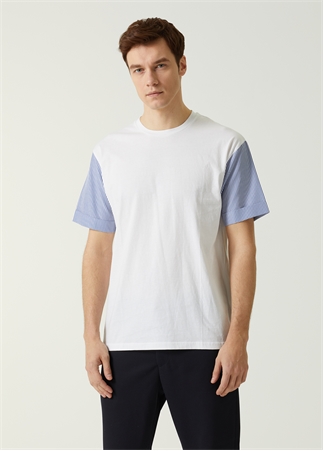 Academia Erkek Beyaz Kolu Garnili T-shirt S EU Academia Erkek Beyaz Kolu Garnili T-shirt S EU