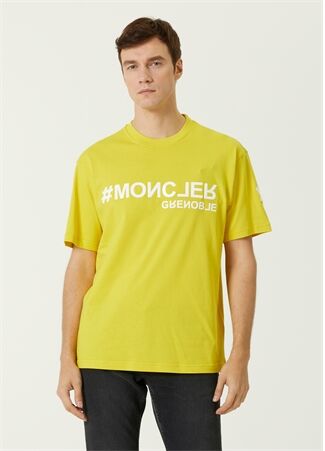 Moncler Grenoble Erkek Sarı Logo Detaylı T-shirt M EU Moncler Grenoble Erkek Sarı Logo Detaylı T-shirt M EU