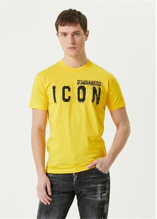 Dsquared2 Erkek Icon Sarı T-shirt S EU Dsquared2 Erkek Icon Sarı T-shirt S EU