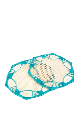 Mercedes Salazar Mixed Fish Mavi 2li Amerikan Servis Seti Mercedes Salazar Mixed Fish Mavi 2li Amerikan Servis Seti