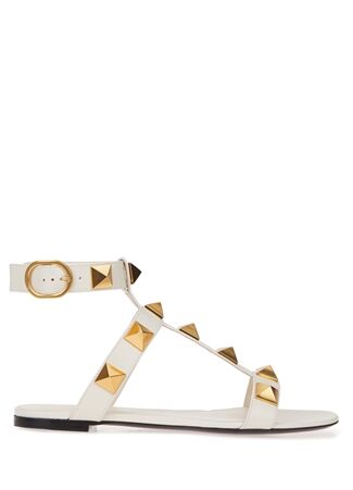 Valentino Garavani Kadın Beyaz Deri Sandalet 36 EU