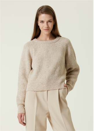 Beymen Club Kadın Ekru İşleme Detaylı Kısa Kazak Bej S