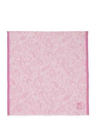 Etro Kadın Pembe Desenli Kaşmir Şal EU