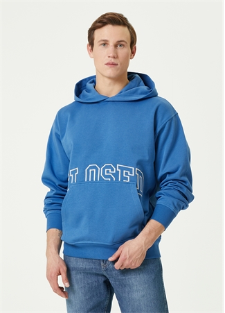 Closed Erkek Mavi Kapüşonlu Logolu Sweatshirt S Eu Closed Erkek Mavi Kapüşonlu Logolu Sweatshirt S Eu