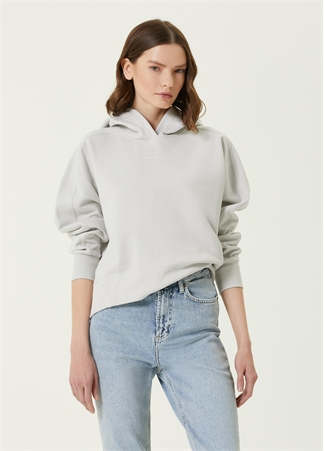 Ck Jeans Kadın Oversize Gri Kapüşonlu Sweatshirt L Eu Ck Jeans Kadın Oversize Gri Kapüşonlu Sweatshirt L Eu
