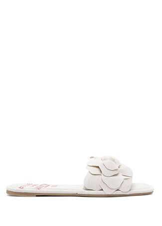 Valentino Garavani Kadın Rose Edition Naturel Terlik Bej 38.5 EU