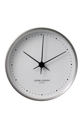 Georg Jensen Hanning Koppel Beyaz Duvar Saati Gri Georg Jensen Hanning Koppel Beyaz Duvar Saati Gri