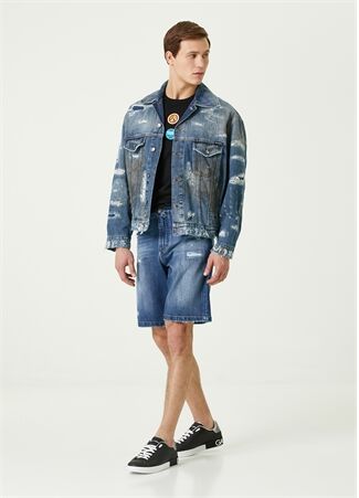 Dolce&Gabbana Erkek Mavi Yıpratma Detaylı Jean Pantolon 44 IT Dolce&Gabbana Erkek Mavi Yıpratma Detaylı Jean Pantolon 44 IT