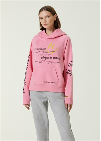 Zadig&Voltaire Kadın Georgy Multicusto Happy Pembe Sweatshirt S EU Zadig&Voltaire Kadın Georgy Multicusto Happy Pembe Sweatshirt S EU